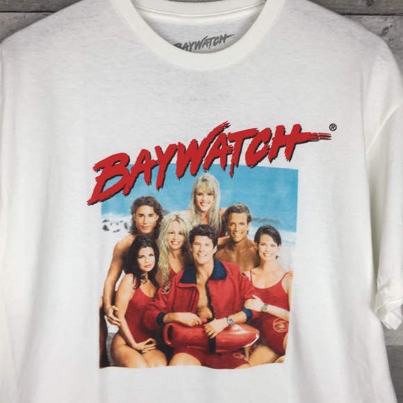 Baywatch | Shirts | Mens L Baywatch Graphic Tee Retro 9s Lifeguard ...